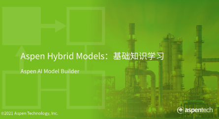 Aspen Hybrid Models: 使用人工智能建模−艾斯本网校
