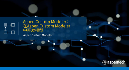 Aspen Custom Modeler：基础知识−艾斯本网校